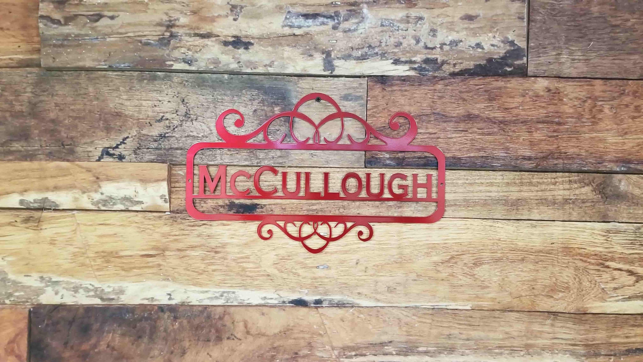 Filigree Name Plate / Address Plaque - Advanced Metal Art