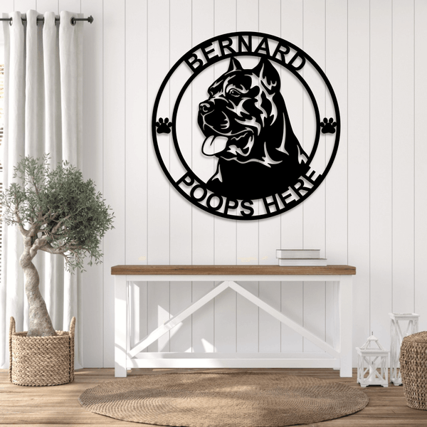 Metal Dog Custom Monogram - Advanced Metal Art
