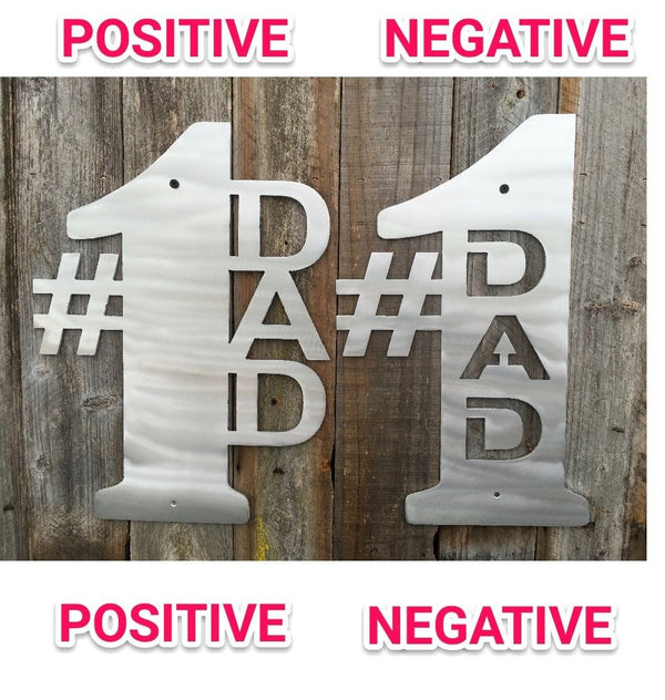 Number One Dad - Advanced Metal Art