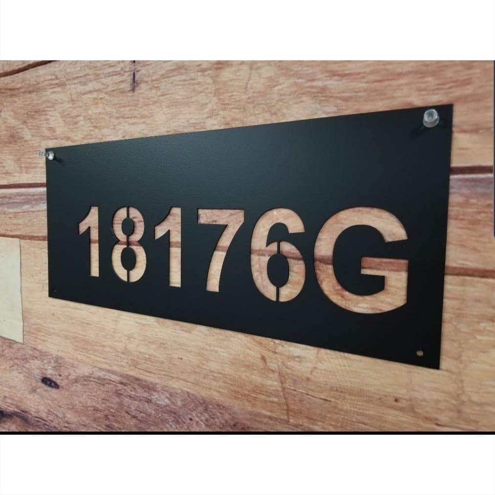 House Number Plate or Address Plaque - Advanced Metal Art