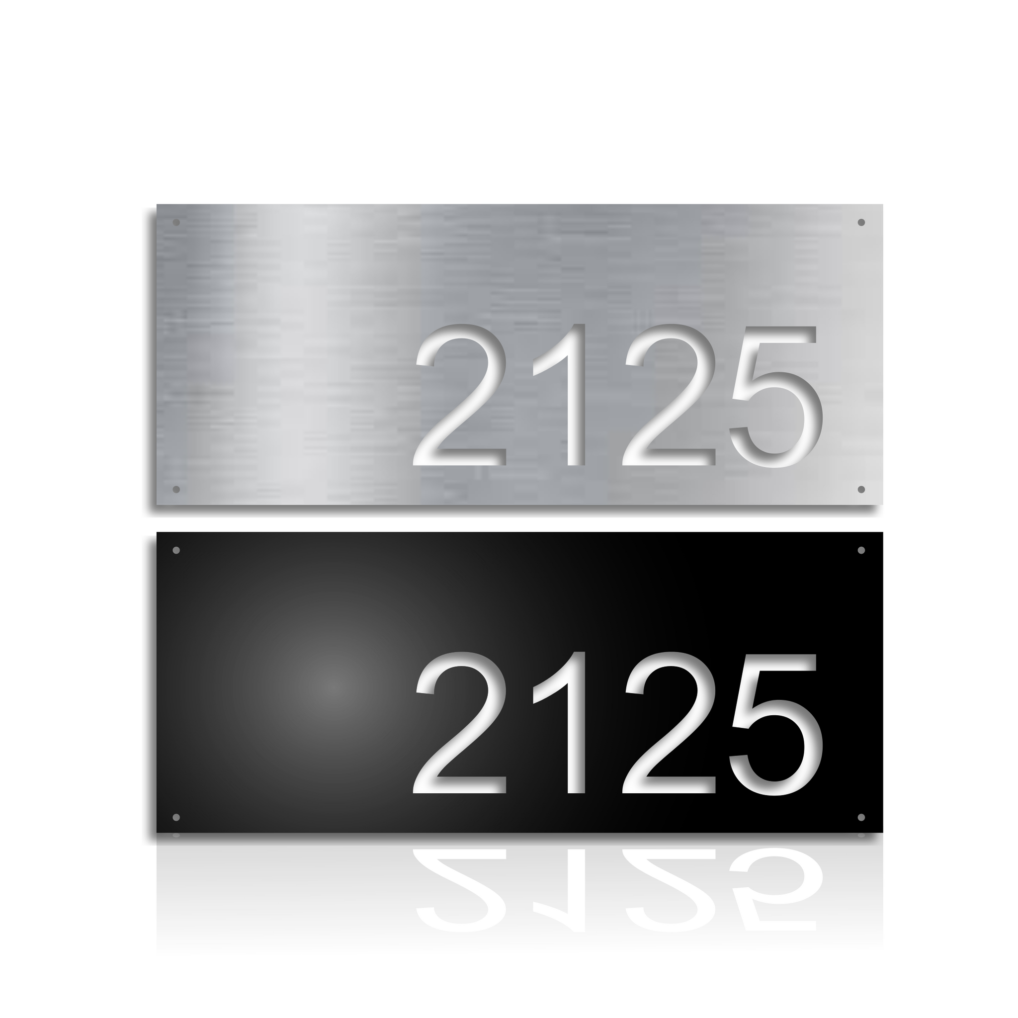 House Number Plate or Address Plaque - Advanced Metal Art